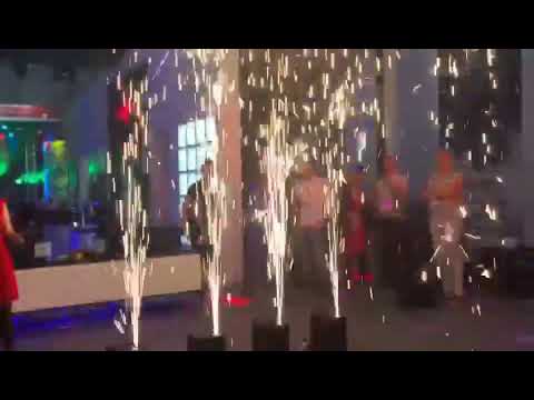 waterfall spark machine - YouTube