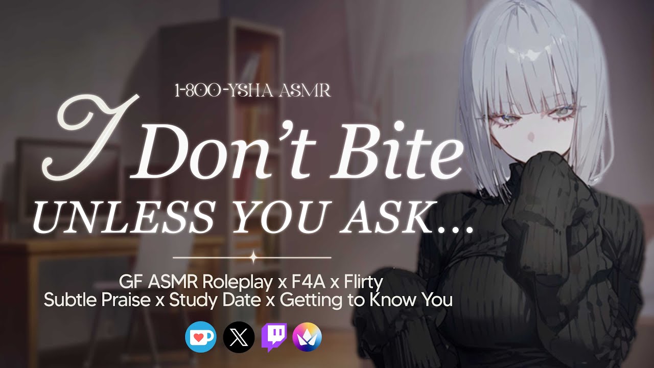 [ASMR] Your Pushy Goth Classmate Forces You on a Study Date [Teasing] [Flirting] [Subtle Praise ...