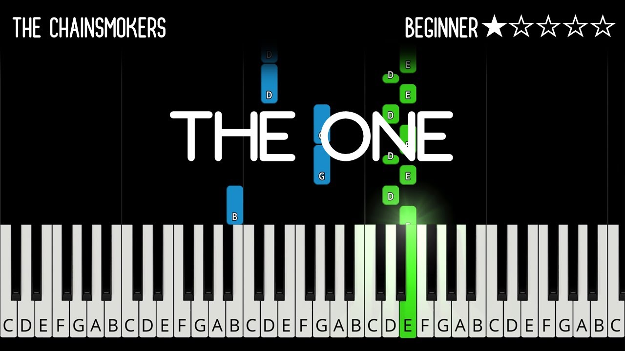 The Chainsmokers - The One - EASY Piano Tutorial - YouTube