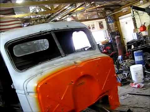 Rat Rod Windshield plans for Mike's '41 Chevy truck - YouTube