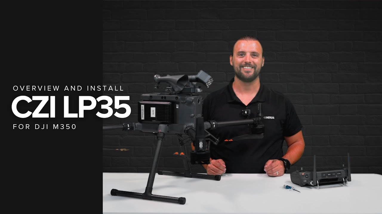 DJI M350 - CZI LP35 Searchlight Loudspeaker Combo - YouTube