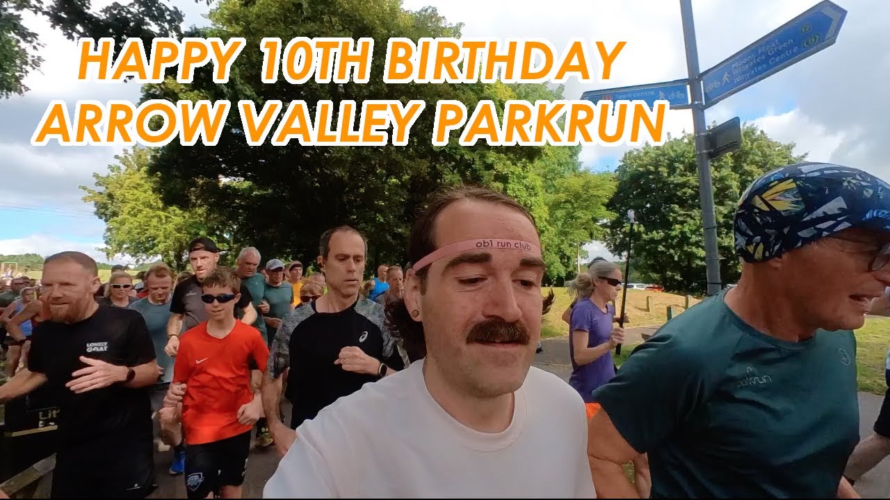 Arrow Valley Parkrun's 10th Birthday - YouTube