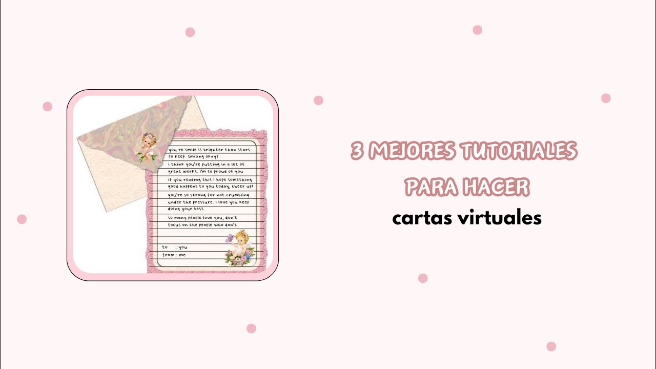 Top 3 mejores tutoriales para hacer cartas virtuales - YouTube