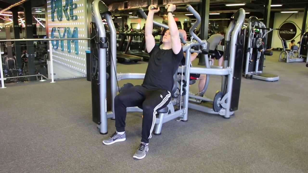 How to: Shoulder press close grip - YouTube