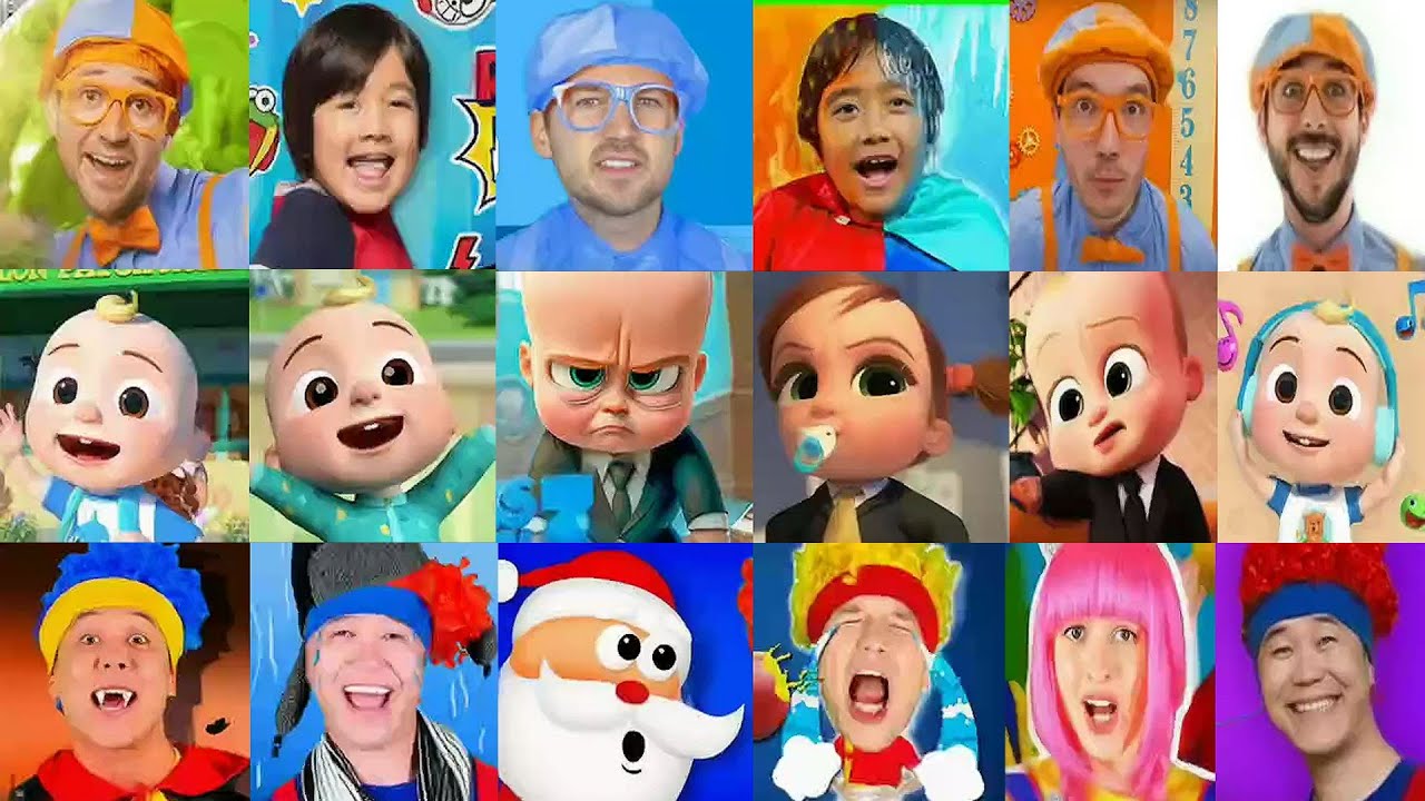 Blippi & Ryan’s World & Cocomelon & Boss Baby & D Billions - KulikiTaka ...