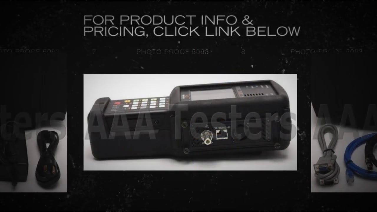 Sunrise Telecom CM-1000 Cable Modem Meter CM1000 - YouTube