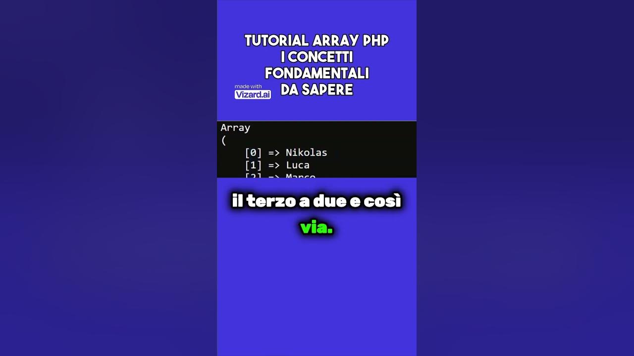 💻🚀 Php Introduzione Array In 30 Secondi 🚀💻 Php Coding Webdevelopment Programmingtutorial