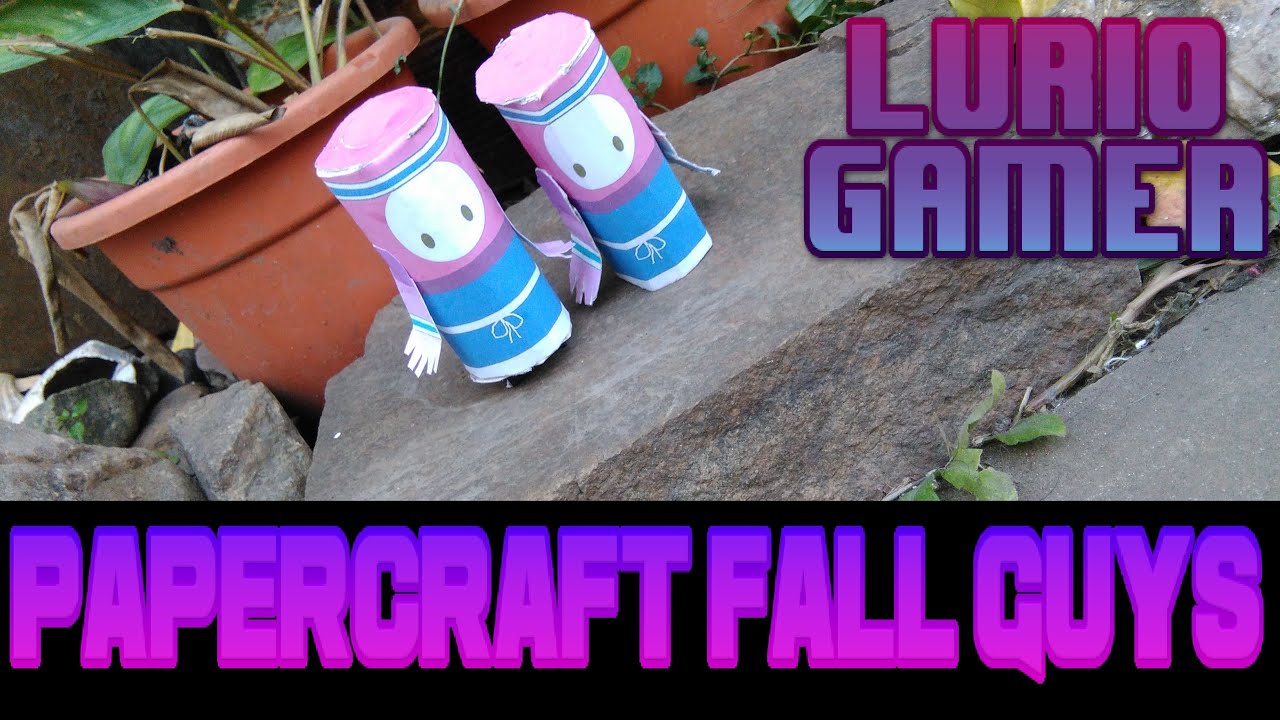 papercraft de fall guys link en la descripción - YouTube