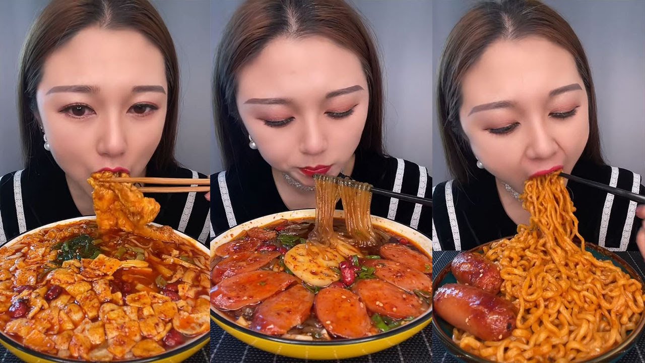 ASMR MUKBANG YUMMY MIHIL SPICY BULDAK EGG EATING SHOW @KIKI FOOD - YouTube