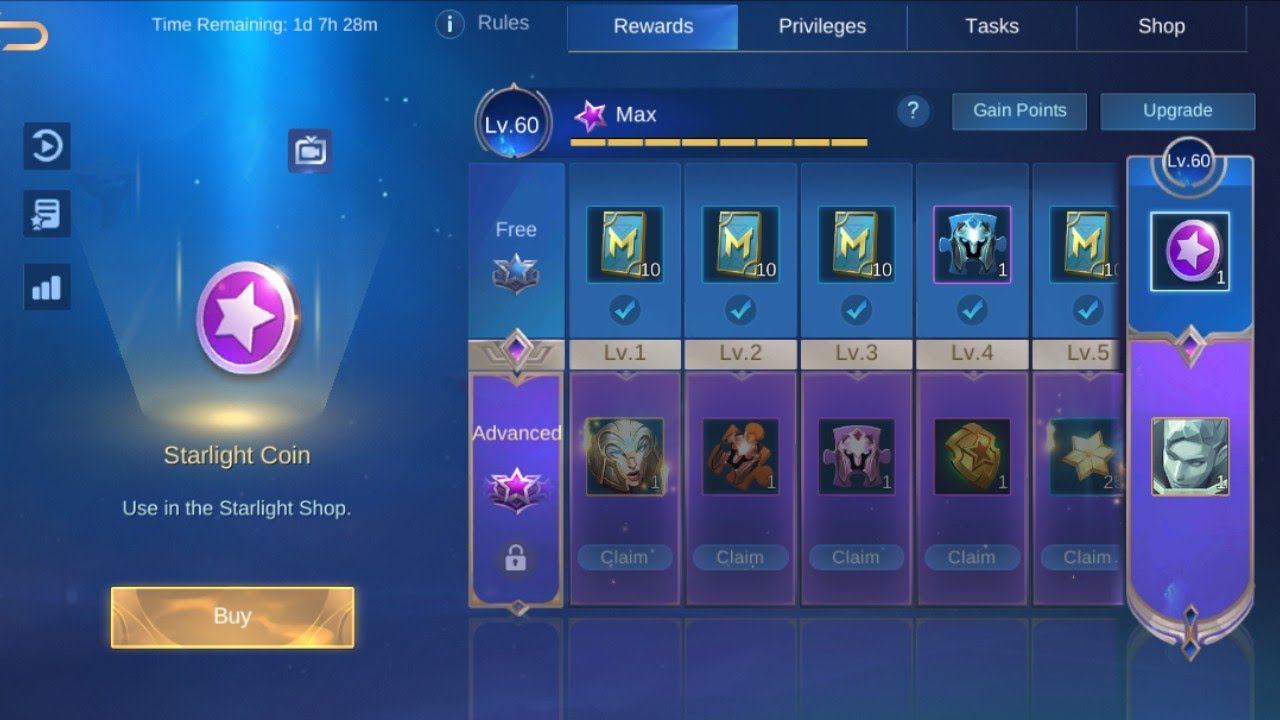 Starlight coin= hero,mlbb - YouTube