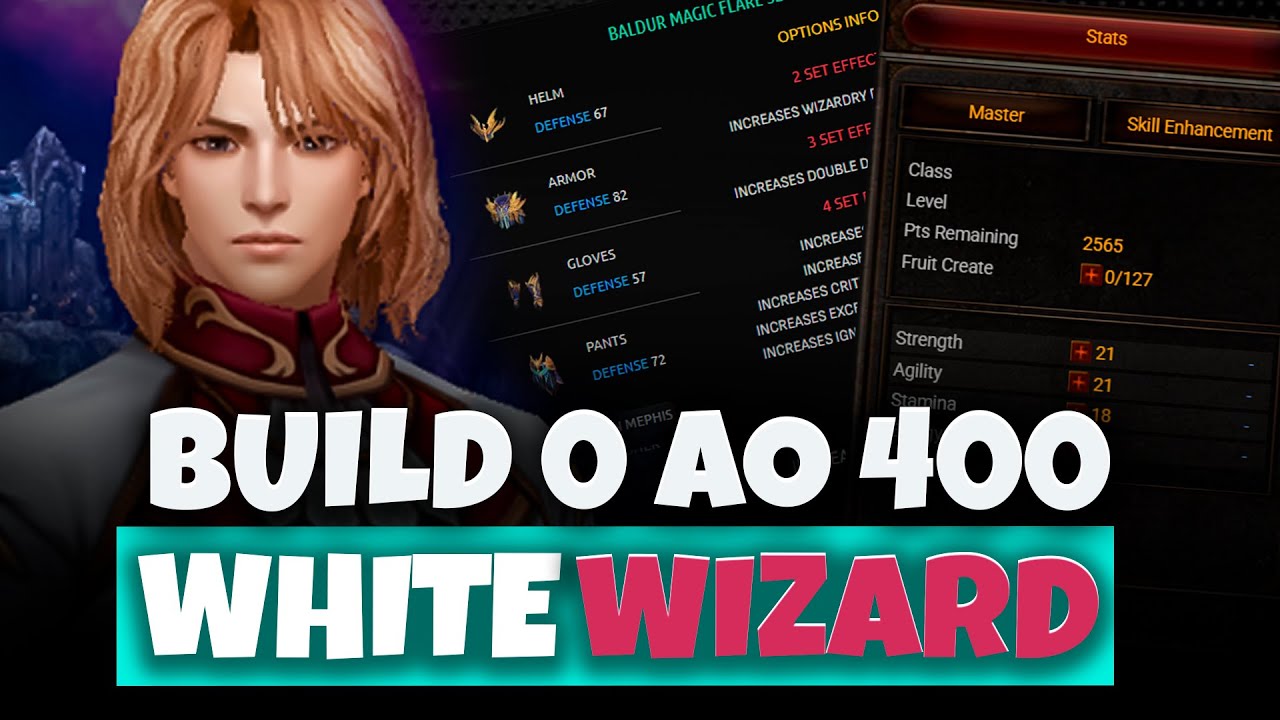 17 - WHITE WIZARD do Iniciante Lv 0 ao 400! Build ENERGY, Itens e Dicas ...