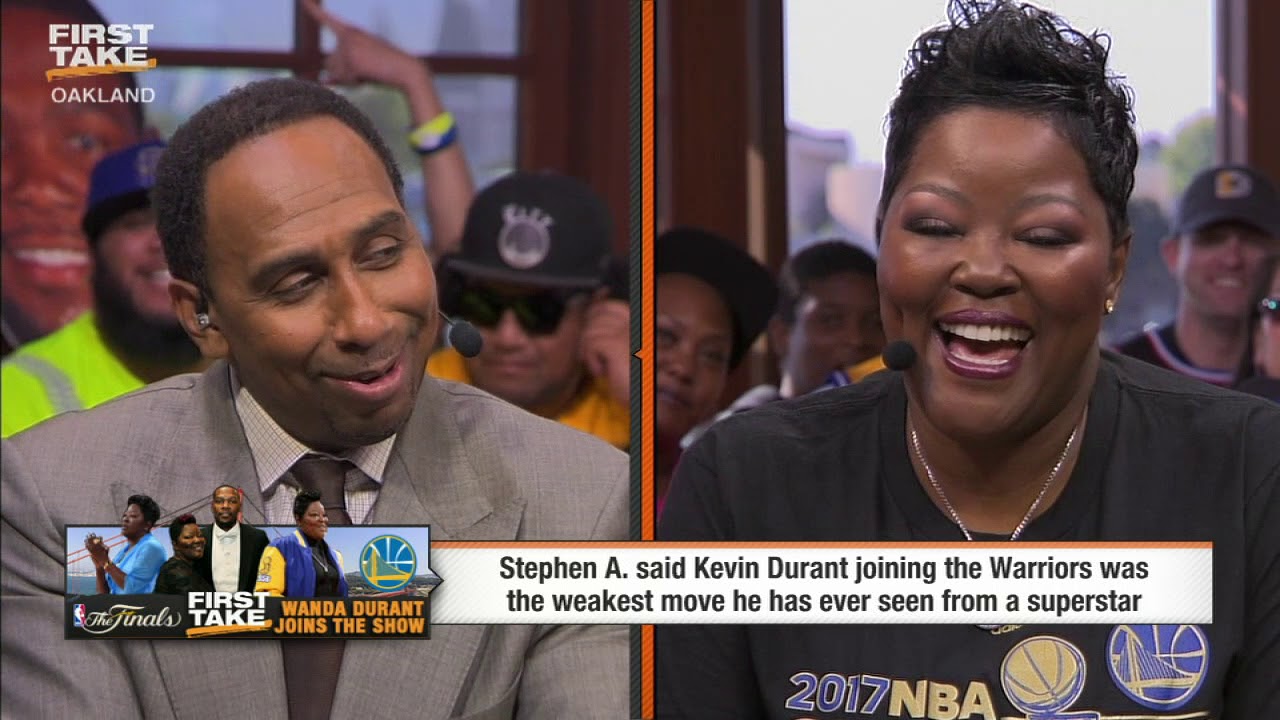 First Take - Stephen A apologizes to Kevin Durant's Mom - YouTube