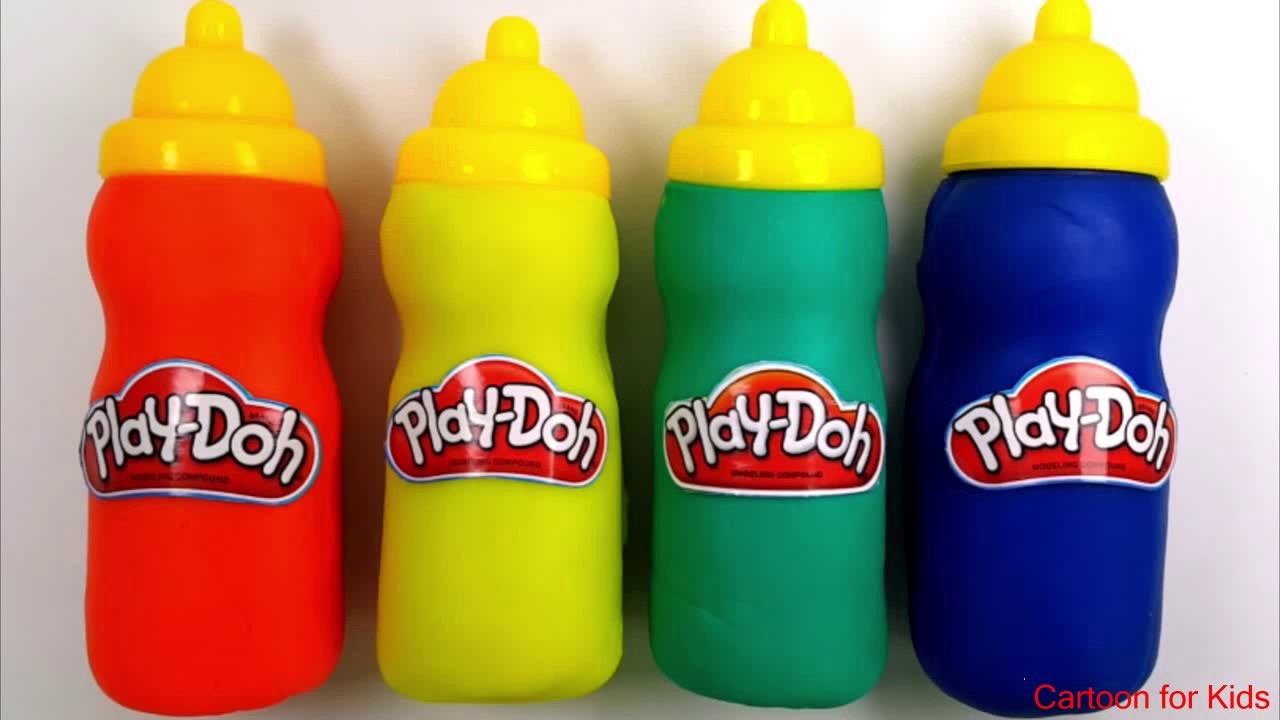 Play Doh Surprise! Baby Milk Bottles Superhero Finger Family Nursery ...