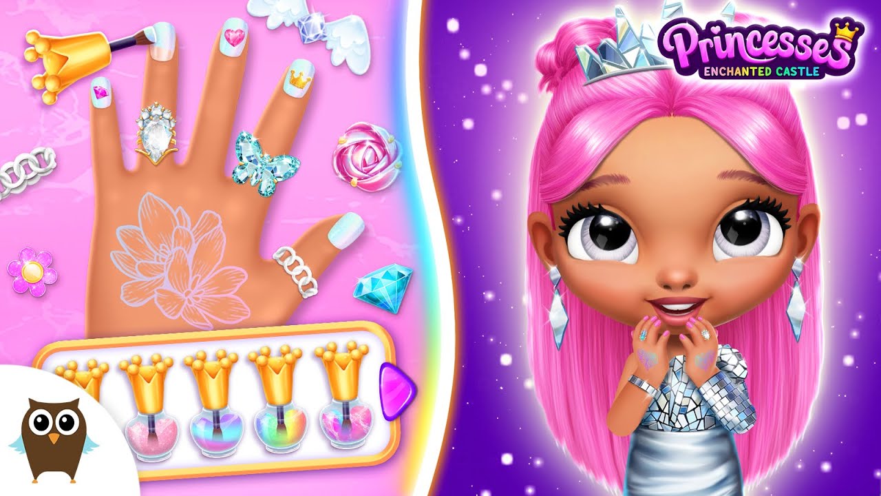 Princess Nail Makeover 💅 Princesess - Enchanted Castle 👑 New Update ...