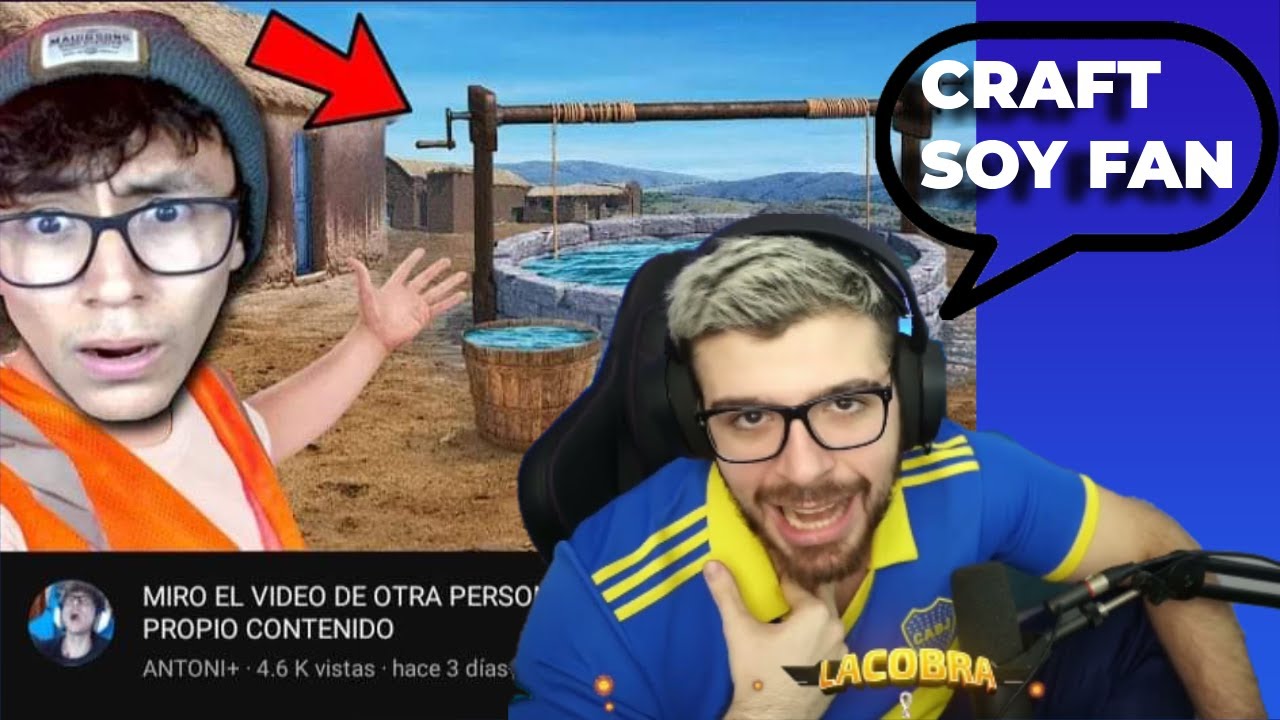 Streamer LA COBRA es FAN del CRAFT 😲😲 - YouTube