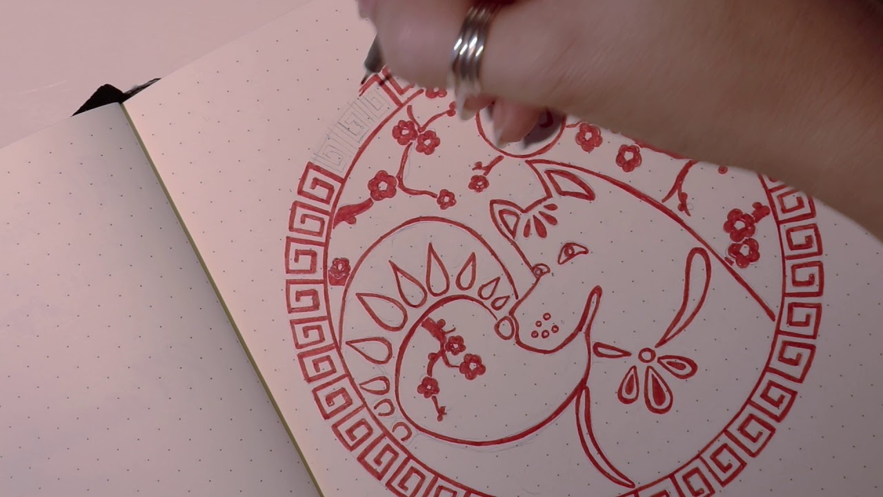 Bullet journal // February setup // Chinese theme - YouTube