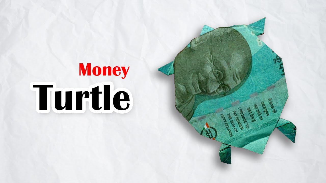 Money Turtle Making With Currency Note #origamicraft #origami - YouTube