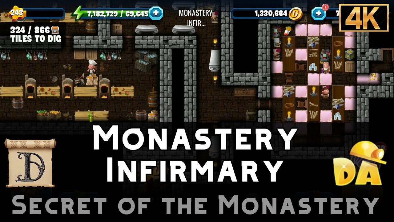 Monastery Infirmary | Secret of the Monastery #3 | Diggy's Adventure ...