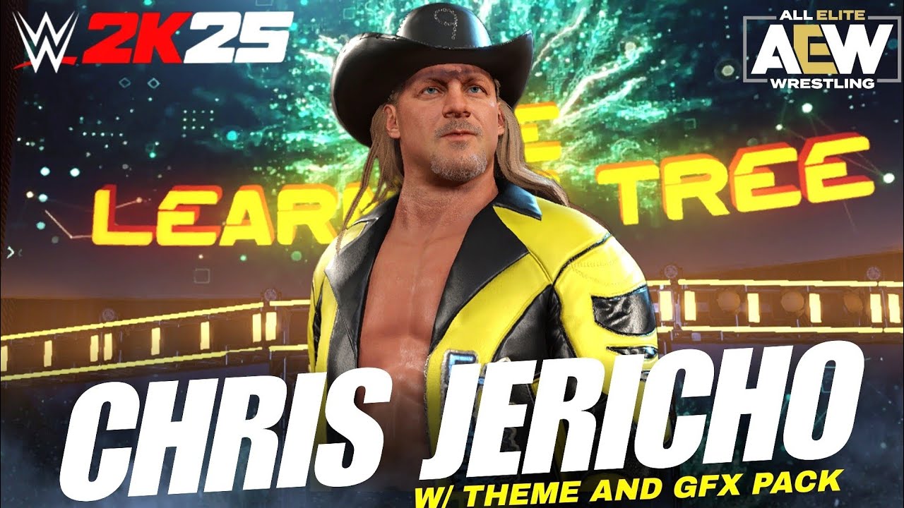 WWE 2K25 Chris Jericho 2025 Learning Tree w/ Theme & Gfx Pack| New WWE ...