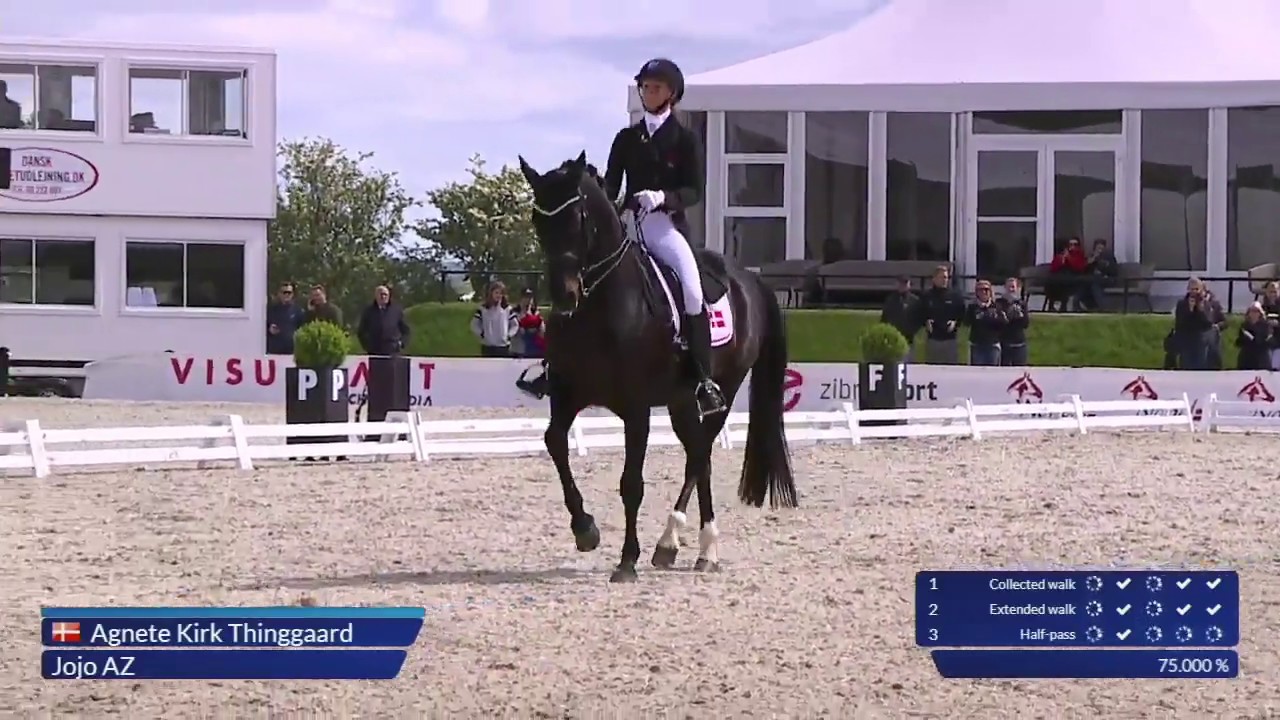 Agnete Kirk Thinggaard og Jojo AZ Grand Prix Kür Equitour Aalborg 2019 ...