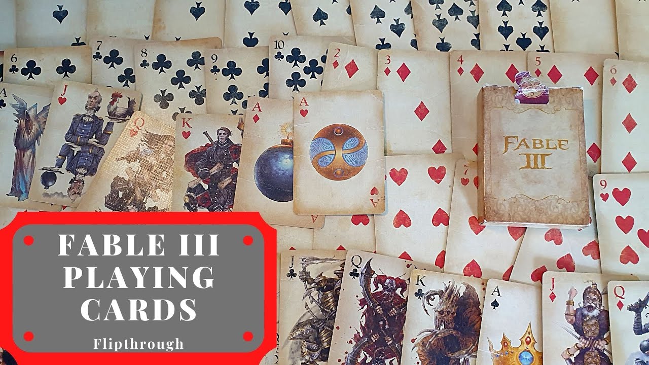 Flipthrough of the Fable III Playing Cards - YouTube