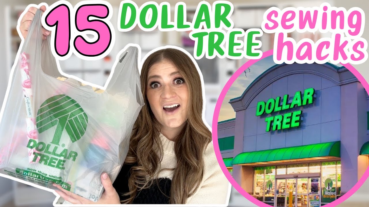 15 Dollar Store Sewing Hacks for $22 - BEST EVER Dollar Tree Sewing ...