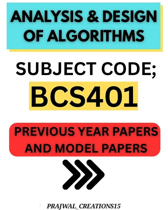 BCS401 Analysis & Design of Algorithms Previous Year Papers (VTU) #ADA ...
