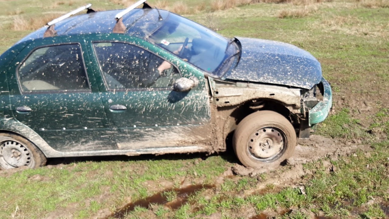 Off-road Dacia Logan 1.4MPI part1 - YouTube