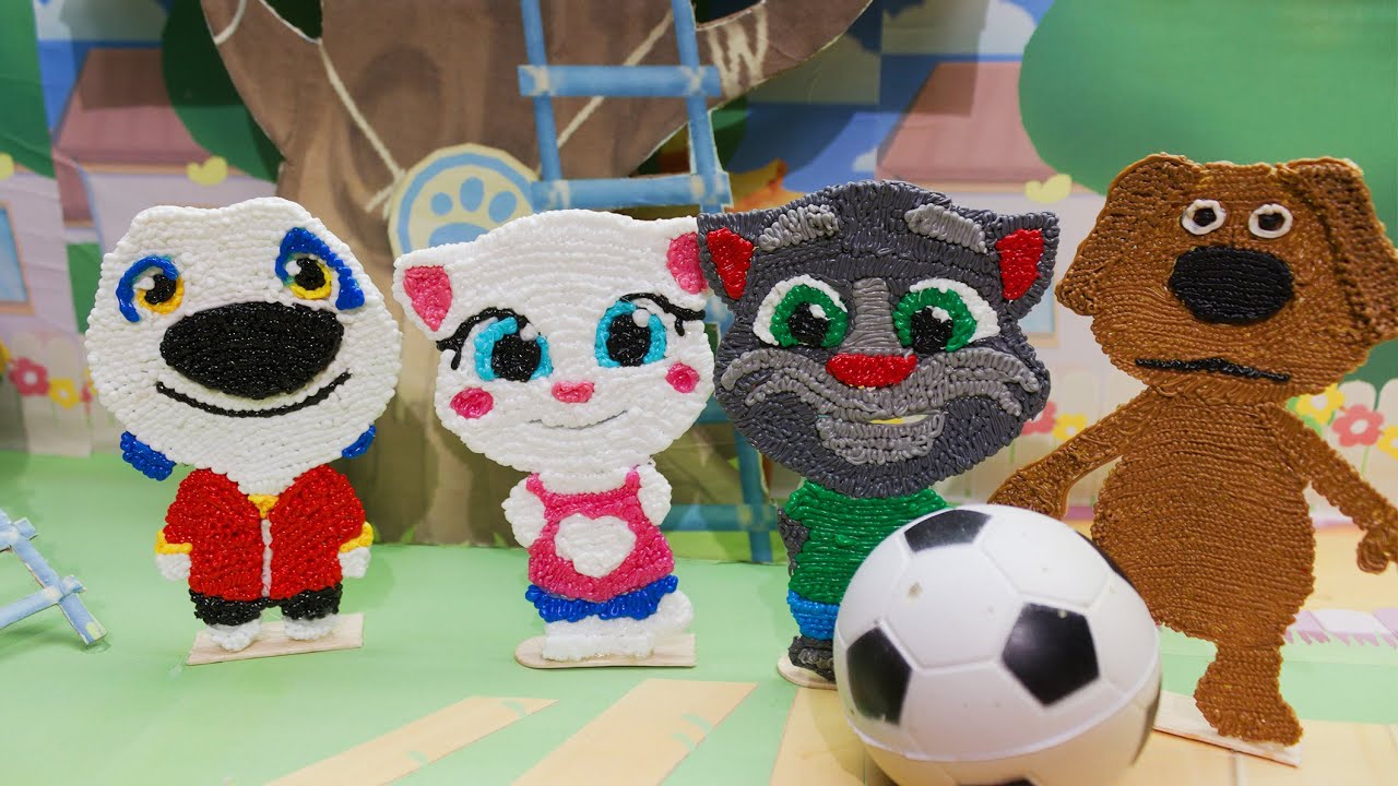 3d pen drawing My Talking Tom Friends. New Friend Hank. DIY - YouTube