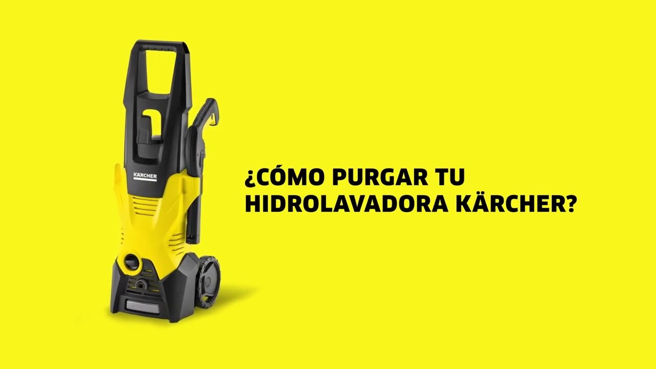 ¿Cómo purgar tu hidrolavadora Kärcher? - YouTube
