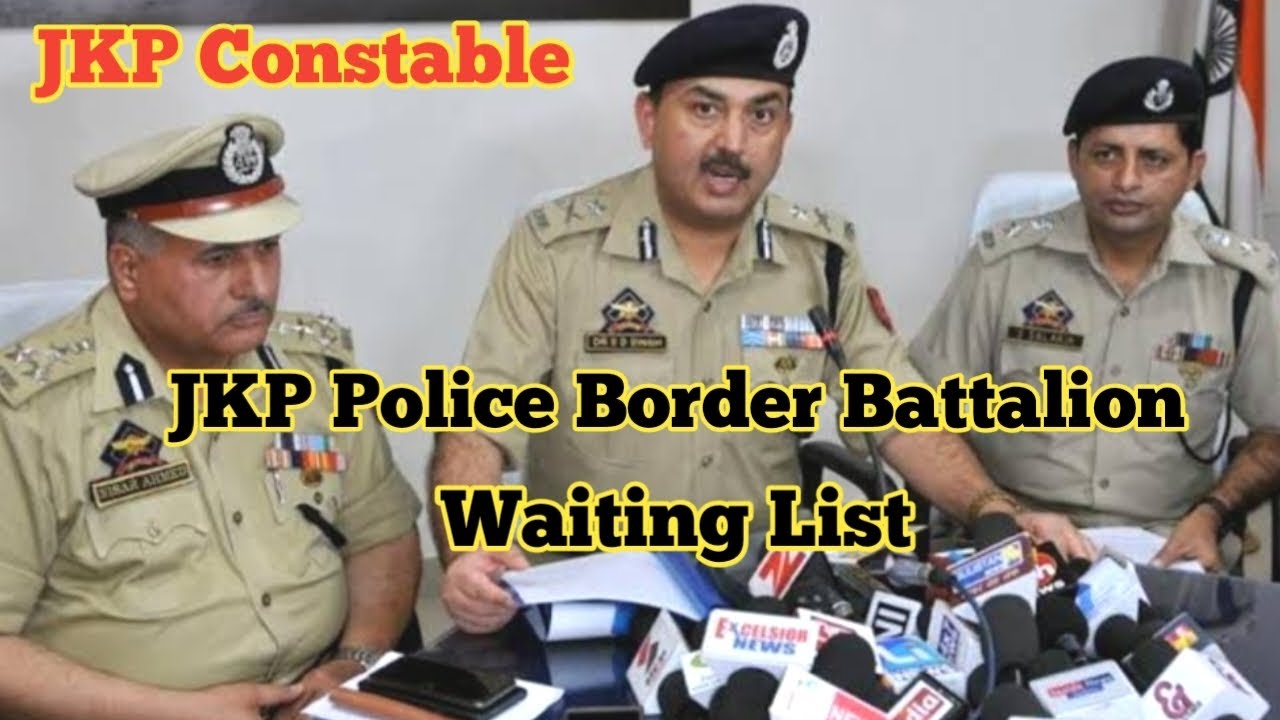 JKP Police Constable Border Battalion Waiting List 👍 - YouTube