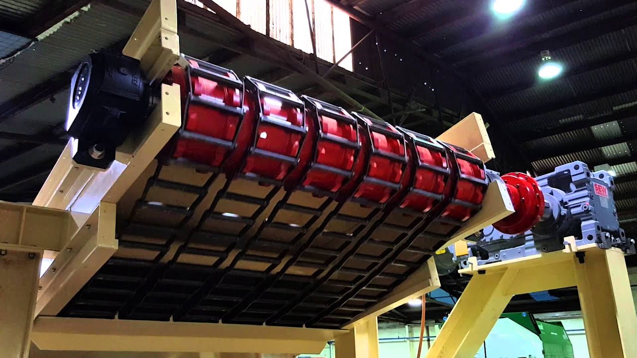 6-strand Drag Chain Commissioning - YouTube