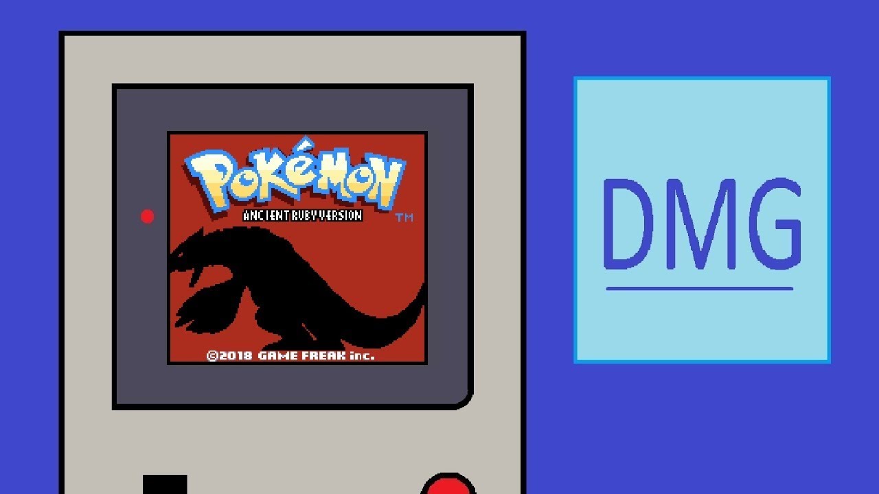 Pokemon Ancient Ruby on a classic Gameboy - YouTube