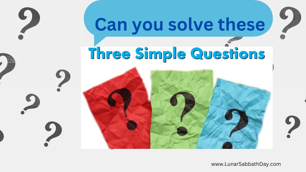 3 Simple Questions about TIME - YouTube