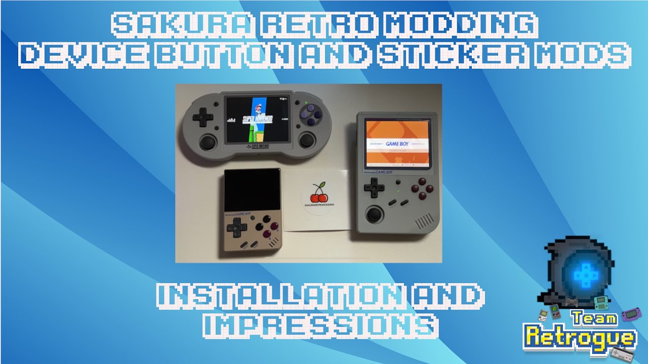 Sakura Retro Modding Sticker and Button Mod Installation for Anbernic ...