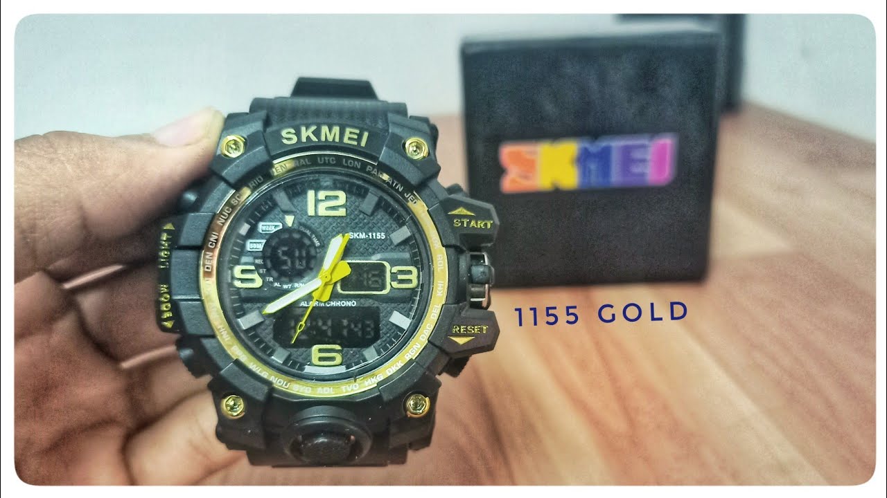 Unboxing Skmei 1155 Gold Watch. - YouTube