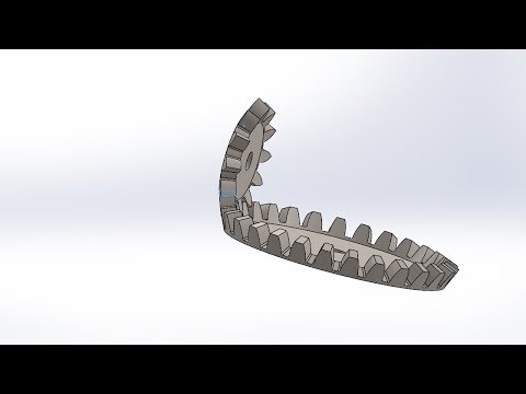 SolidWorks Tutorial : Bevel Pinion & Gear (Motion Study) - YouTube