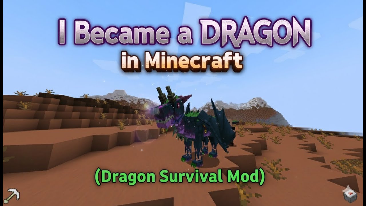 I Became a Dragon in Minecraft (Dragon Survival Mod) - YouTube