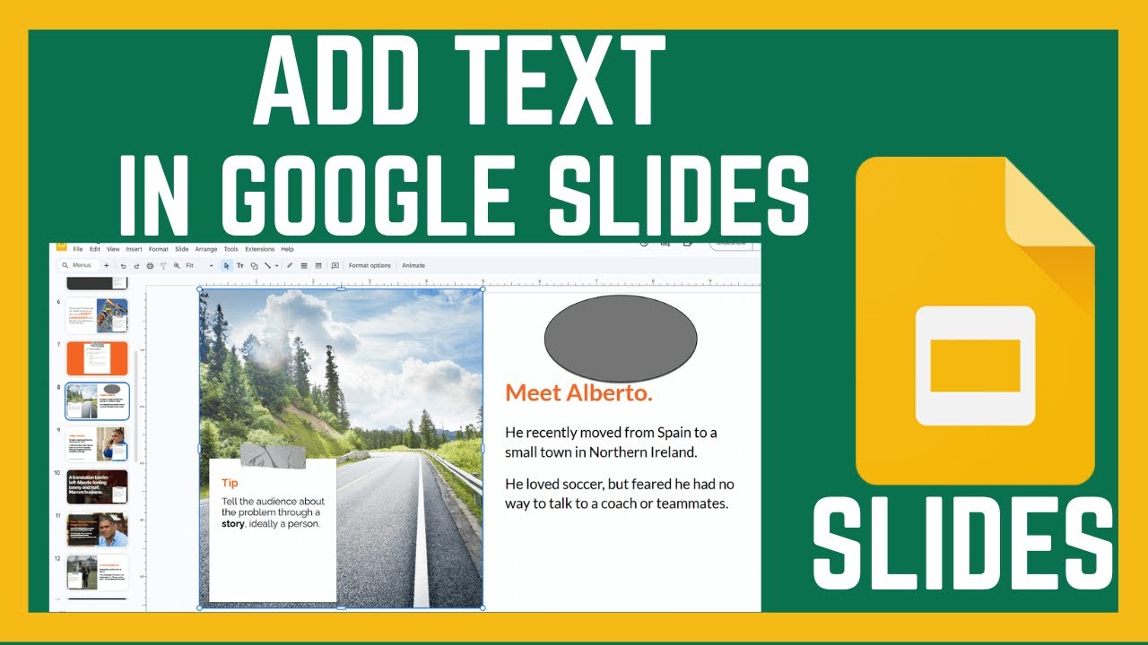 How To Add Text In Google Slides - YouTube