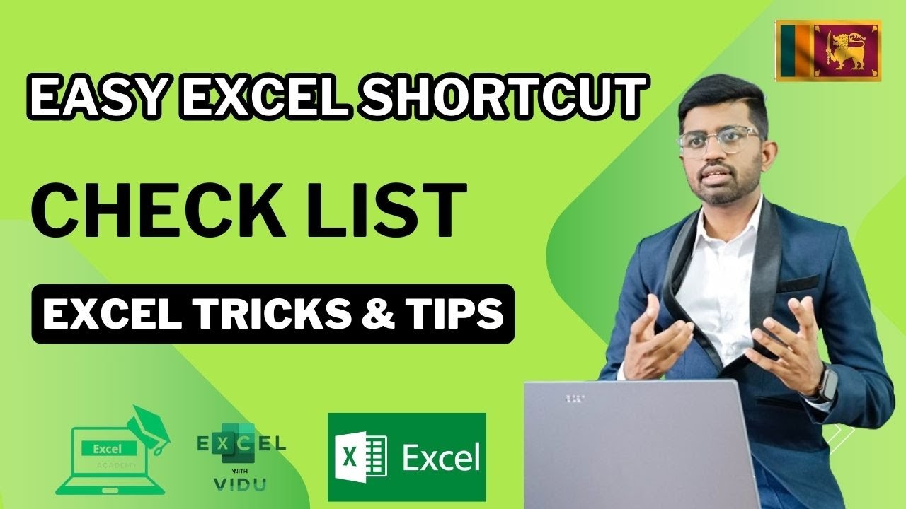 easy Excel Shortcut for checklist - YouTube