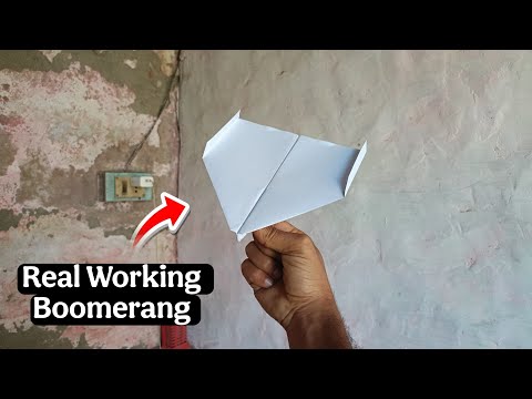 Real Working Boomerang : How To Make Returnable Paper Boomerang 🥰 | Making a Paper Airplane 