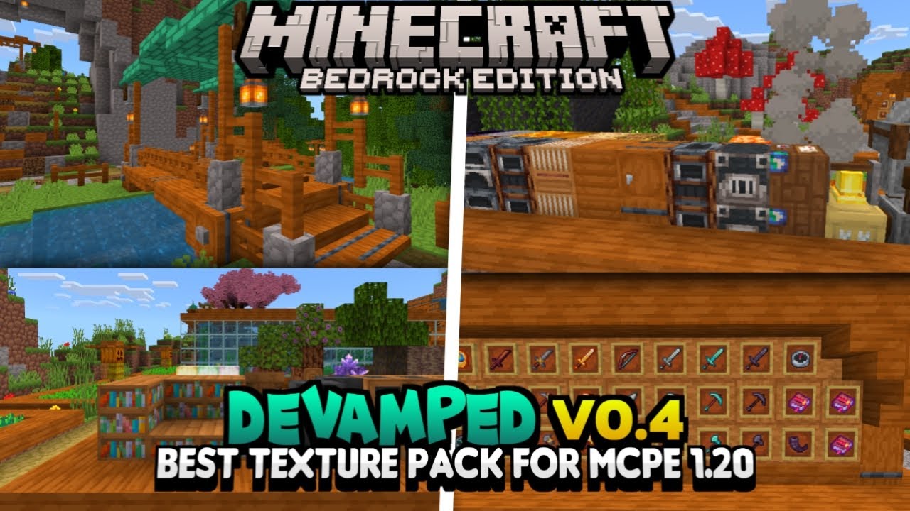 MCPE aesthetic Texture Pack 1.20 | Devamped v0.4 New Update Version - YouTube