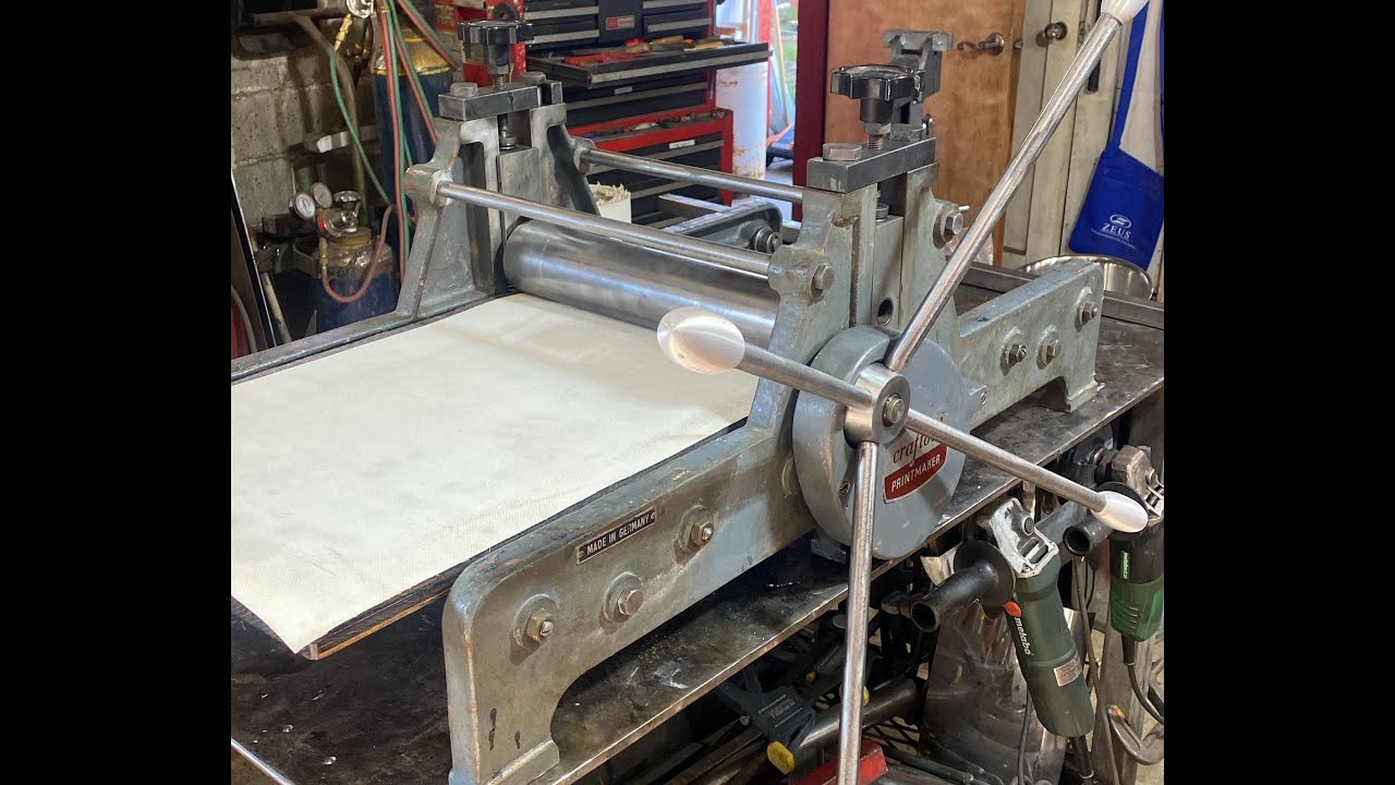 Refurbish an Intaglio Roll Press! - YouTube