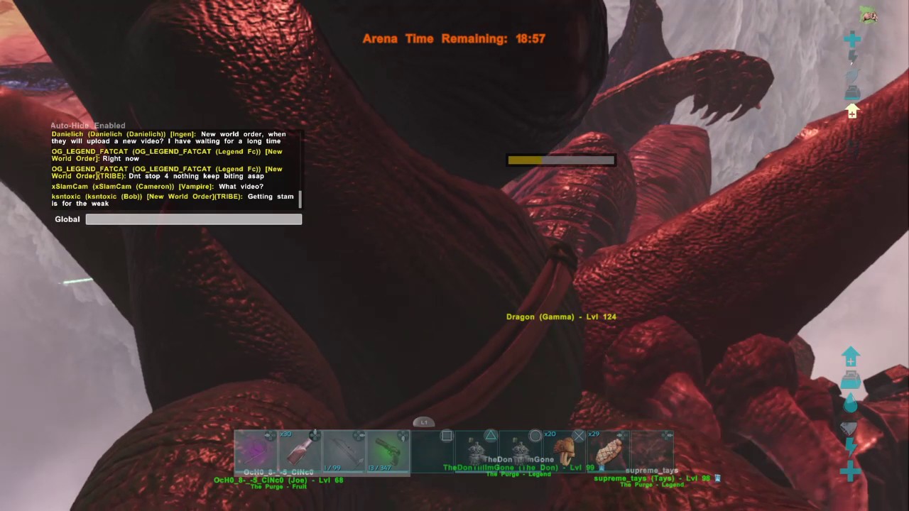 ARK: Survival Evolved_pvp the center dragon boss gamma 6/26/17 - YouTube