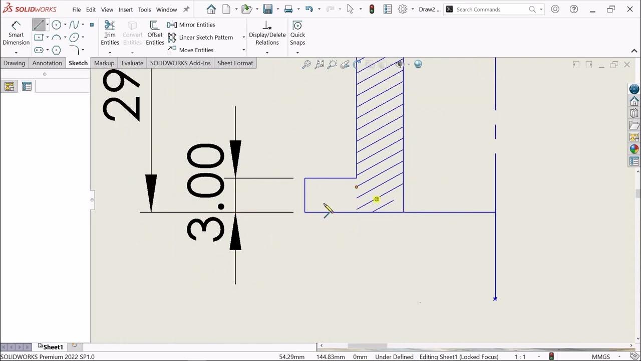 Solidworks tutorial for beginners | 2d drawings in Solidworks ...