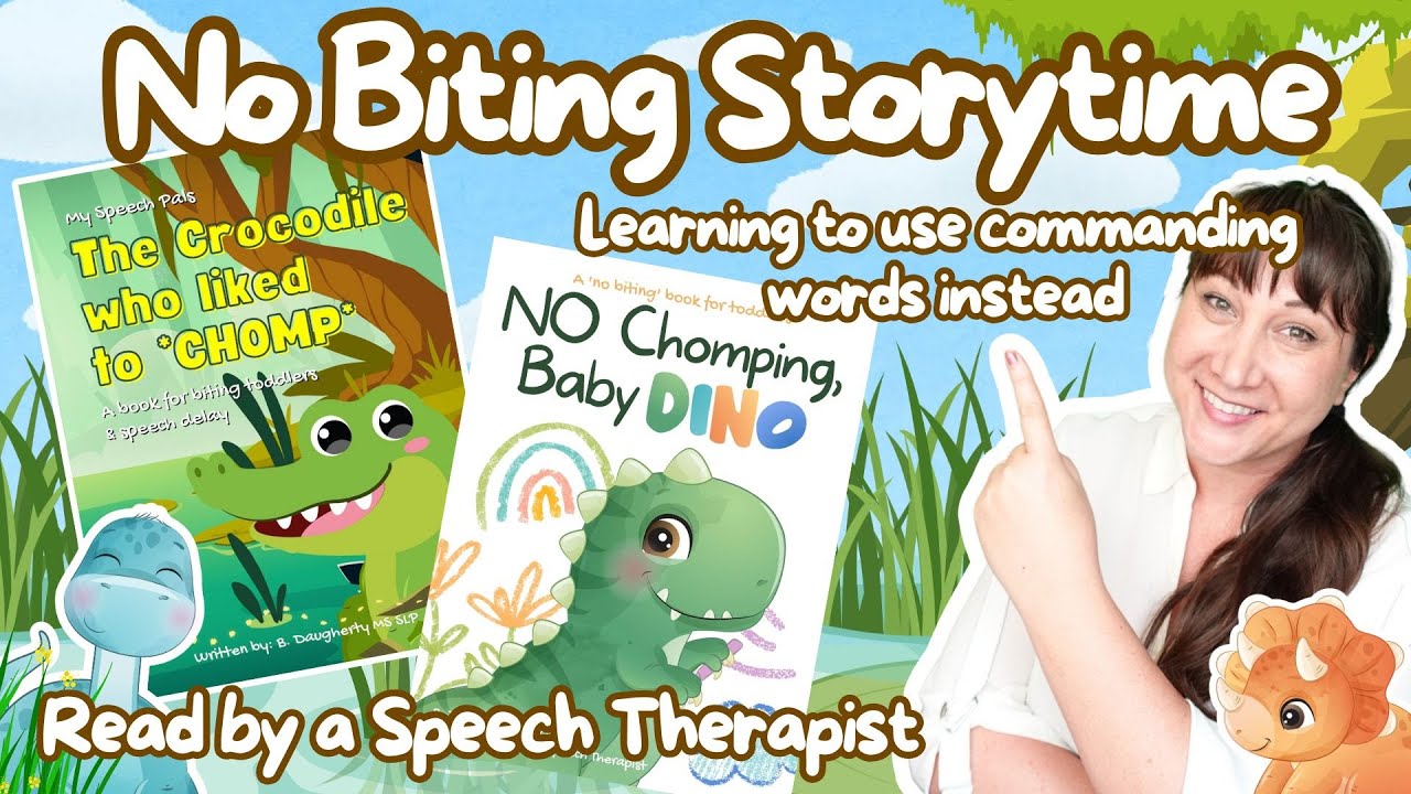 No Biting Storytime for kids | Learning to use words with a Speech ...
