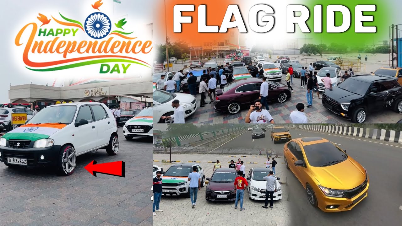 Flag Ride Gone Wrong 😓 Happy independence Day 2023 ️🇮🇳 15 August Car ...