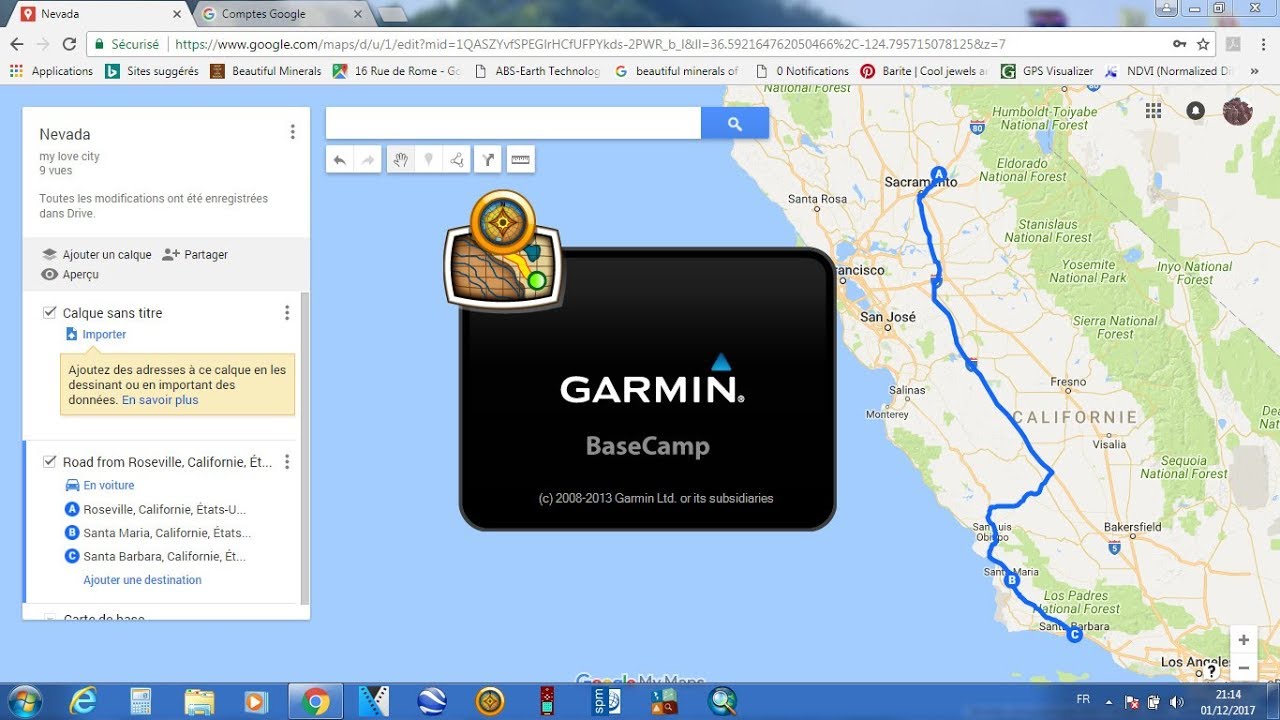 How to send direction roads from google maps to GPS Devices - YouTube