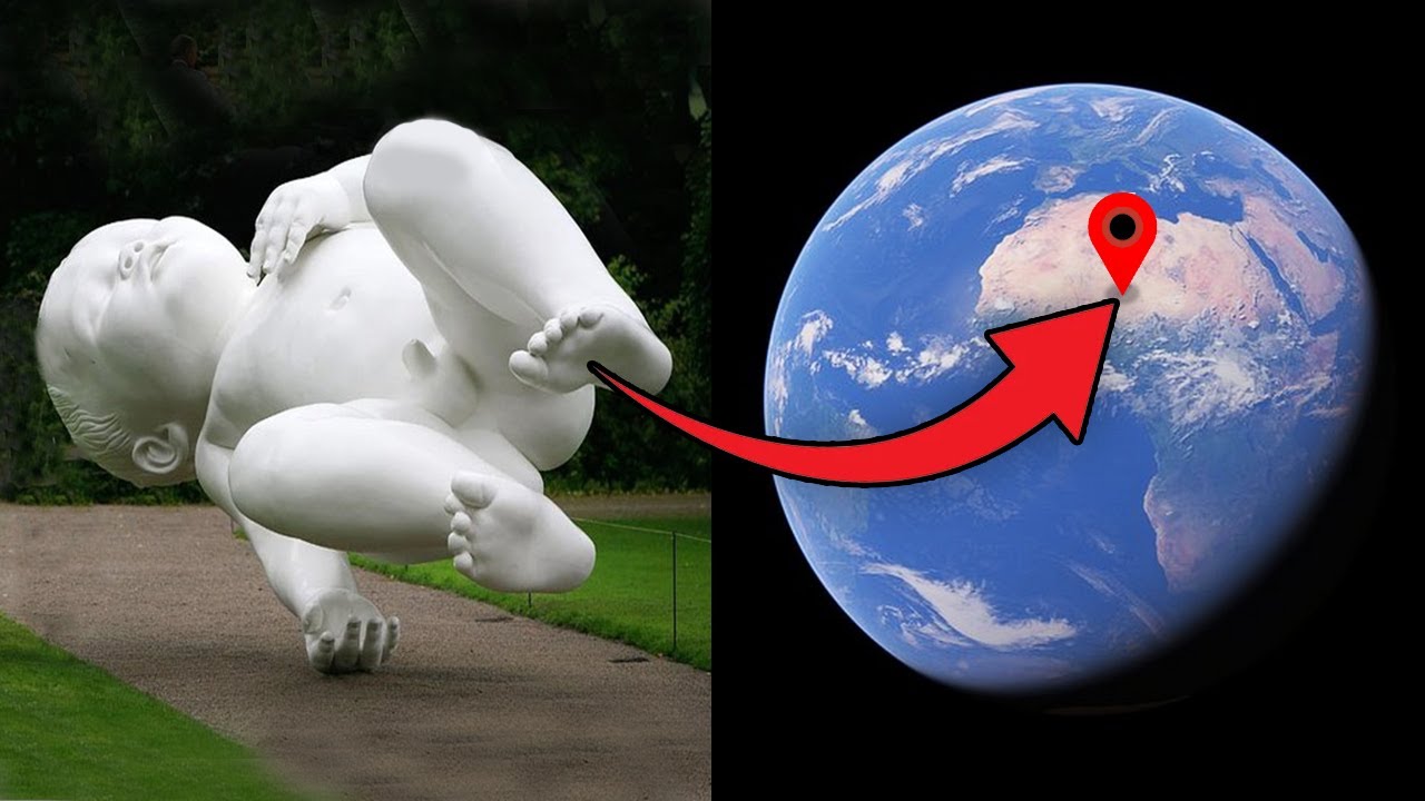 I Found A Giant Levitating Baby In Real Life On Google Earth - YouTube