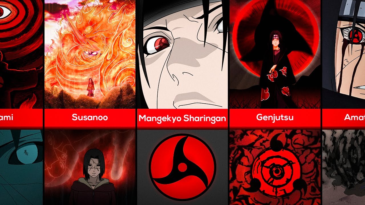 All Techniques Itachi Uchiha / Naruto - YouTube